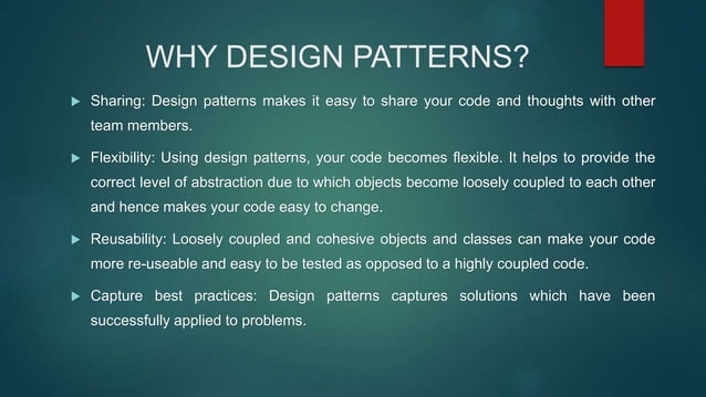 Design patterns | PPTX | Programming Languages | Computing