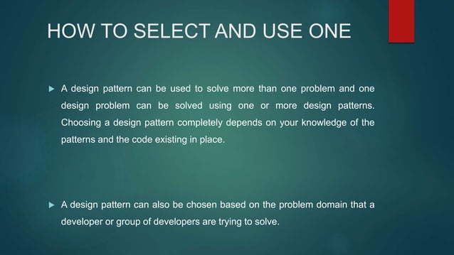 Design patterns | PPTX | Programming Languages | Computing