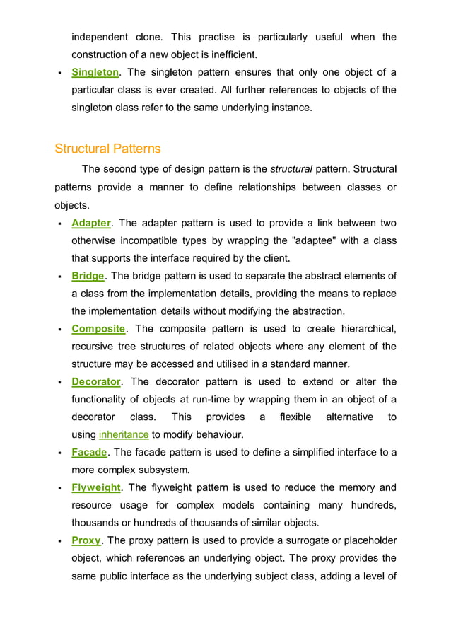 Design patterns | DOCX