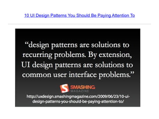 design patterns in agile project development | PPTX