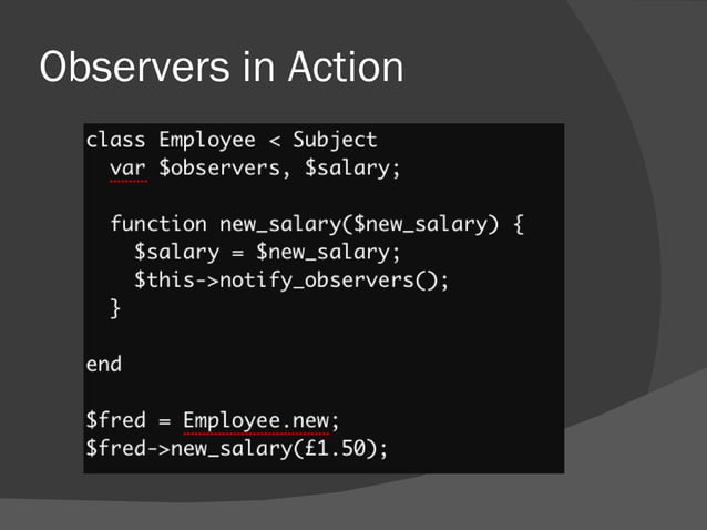 Design patterns 4 - observer pattern | PPT