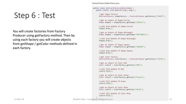 Design Patterns - Abstract Factory Pattern | PPTX