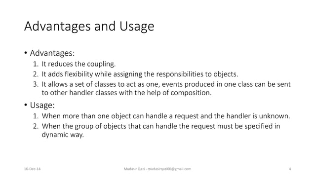 Design Pattern - Chain of Responsibility | PPTX