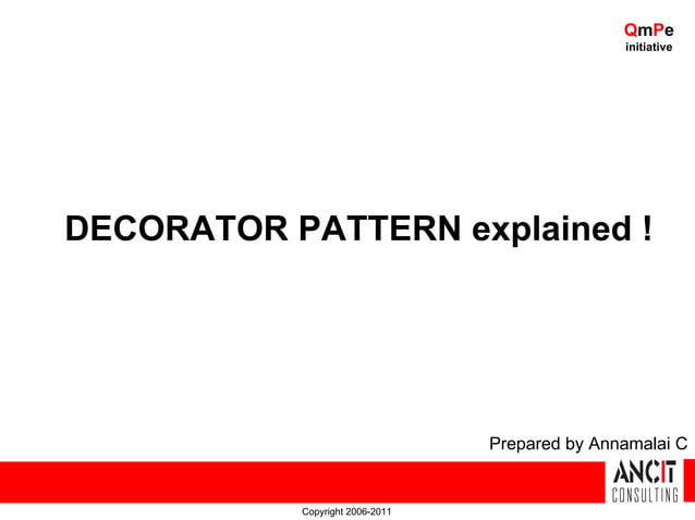 Design patterns - Decorator pattern | PPT | Programming Languages ...