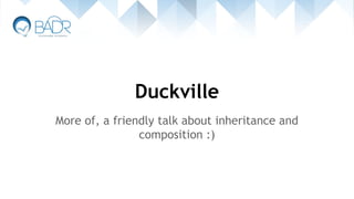 Duckville - The Strategy Design Pattern | PPT