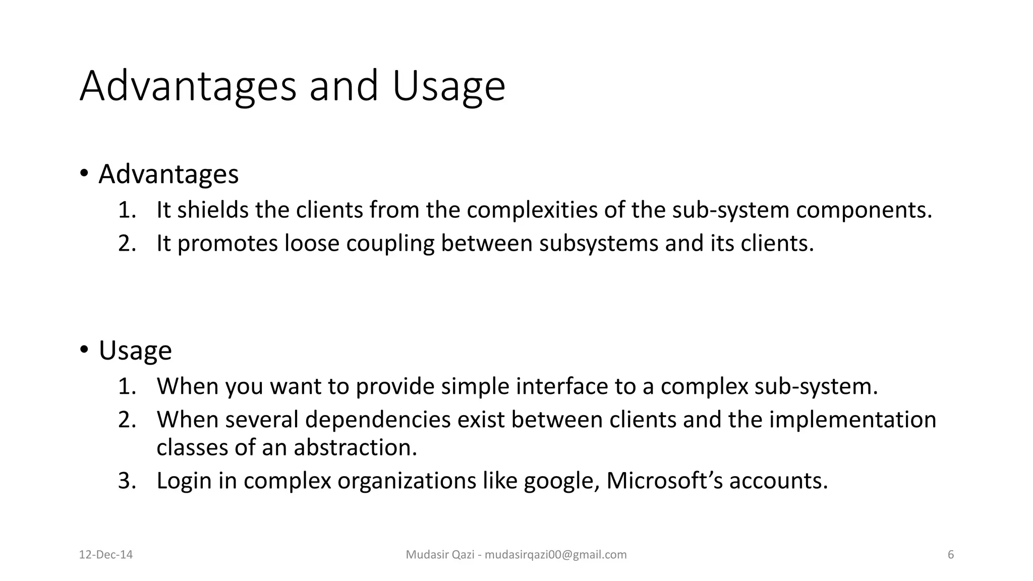 Design pattern - Facade Pattern | PPTX