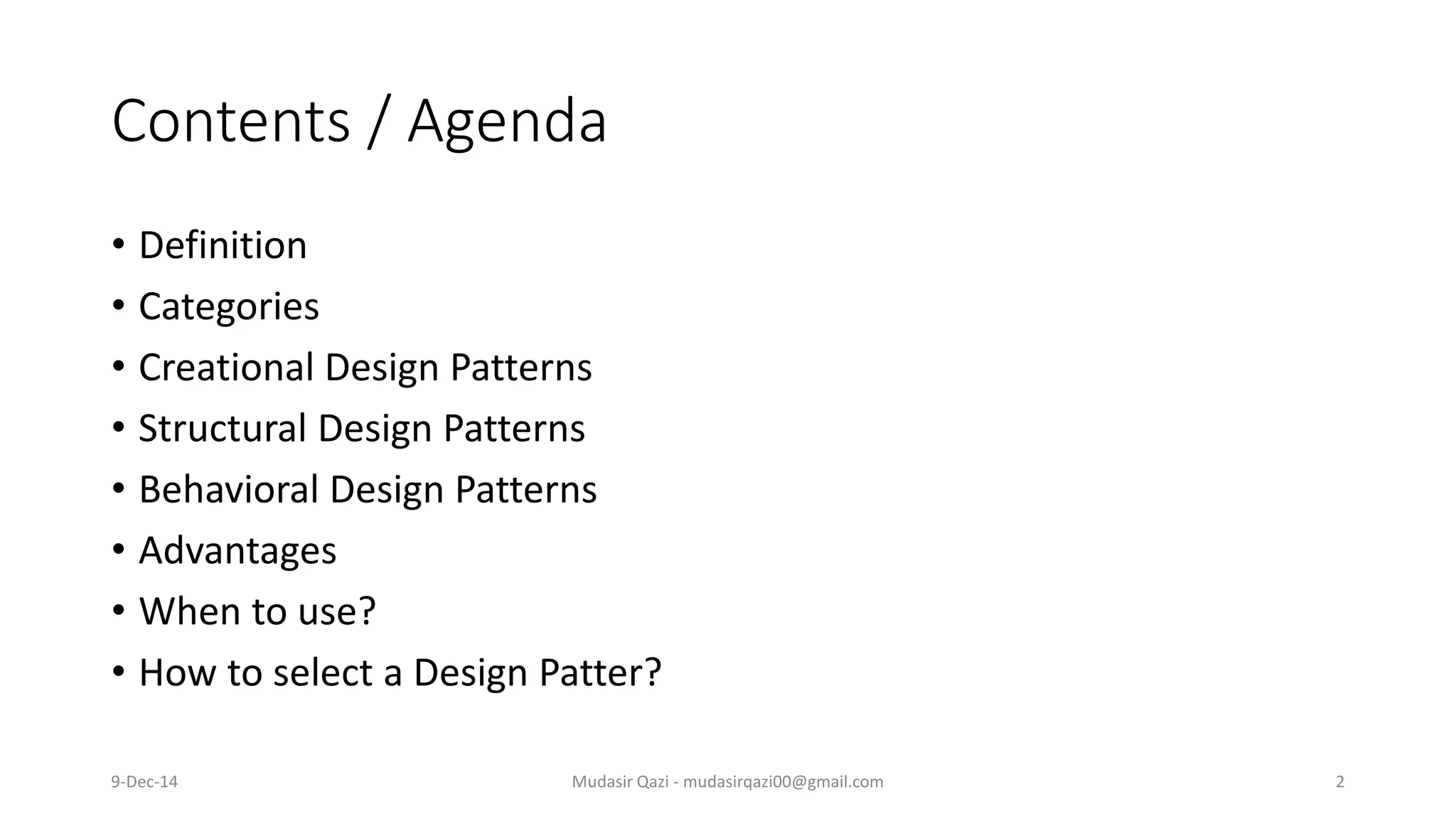 Design Pattern Introduction Ppt