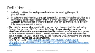 Design Pattern - Introduction | PPT