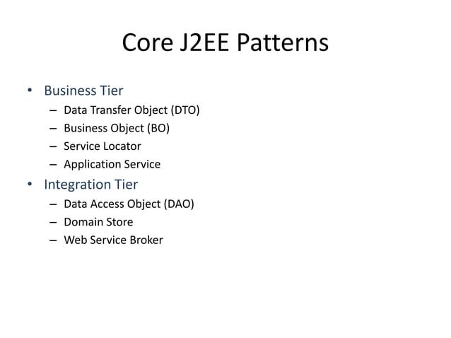 Design Patterns - enterprise patterns (part I) | PPT