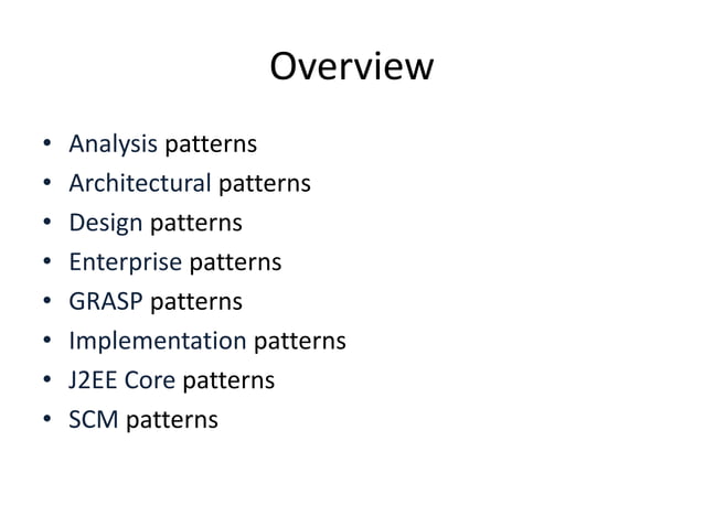 Design Patterns - enterprise patterns (part I) | PPT