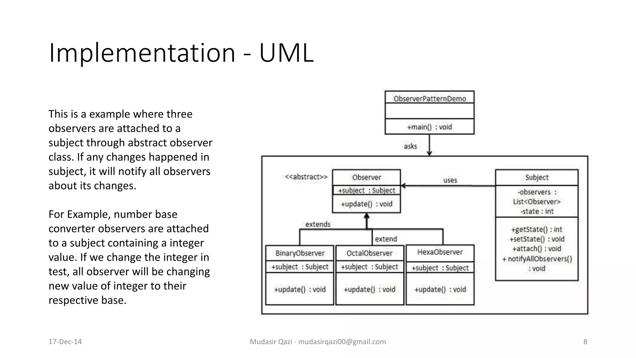 Design Pattern - Observer Pattern | PPTX