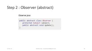Design Pattern - Observer Pattern | PPTX