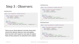 Design Pattern - Observer Pattern | PPTX
