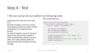 Design Pattern - Observer Pattern | PPTX