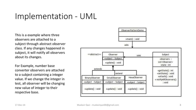 Design Pattern - Observer Pattern | PPTX | Programming Languages | Computing