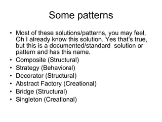 Design Patterns By Sisimon Soman | PPT | Graphics Software | Computer ...