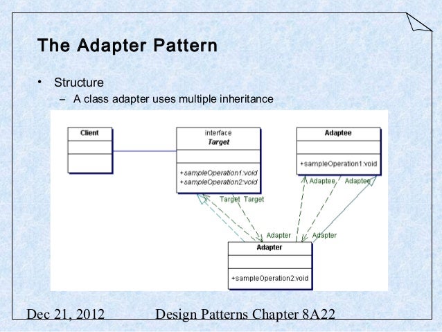 Design patterns structuralpatterns(theadapterpattern)