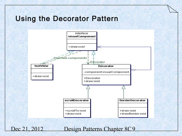 Design patterns structuralpatterns(thedecoratorpattern) | PPT