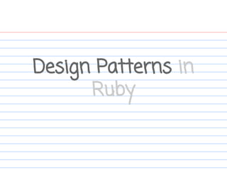 Design patterns - Using Ruby | PDF | Programming Languages | Computing