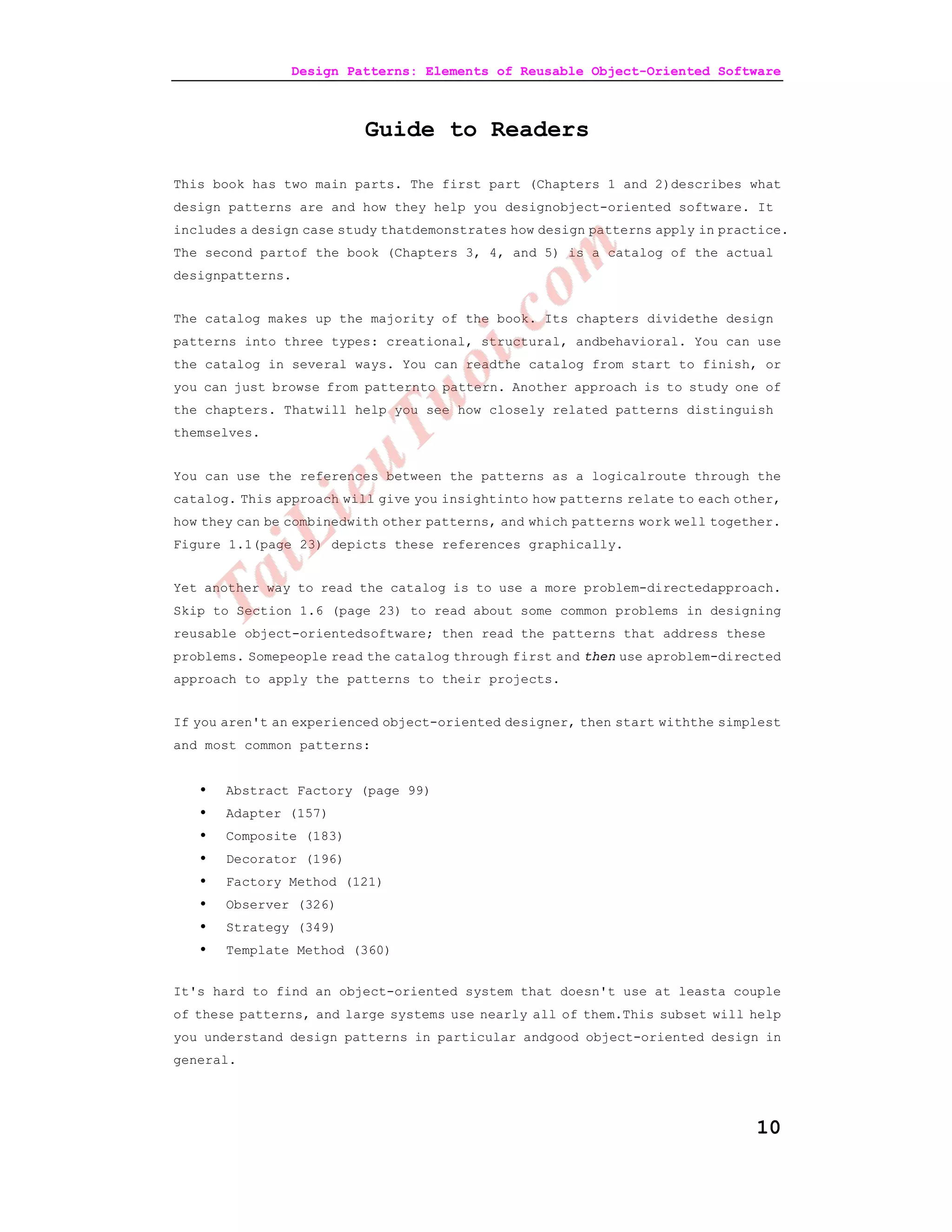 Design Patterns Elements of Reusable Object (download tai tailieutuoi ...