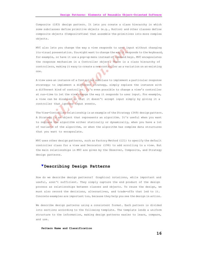 Design Patterns Elements of Reusable Object (download tai tailieutuoi ...