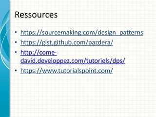 Design patterns for beginners (1/ 2) | PDF