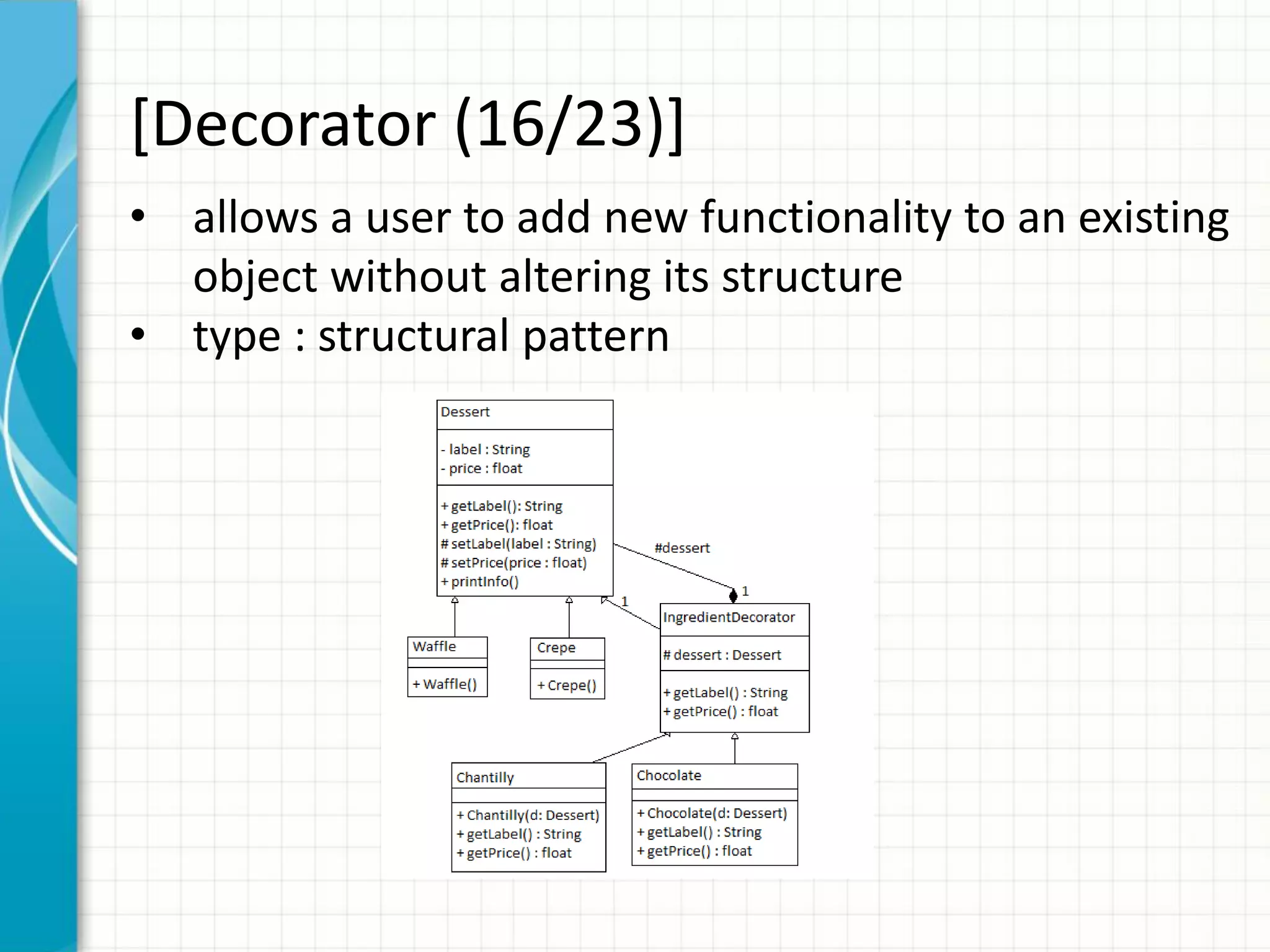 Design patterns for beginners (2/2) | PPT
