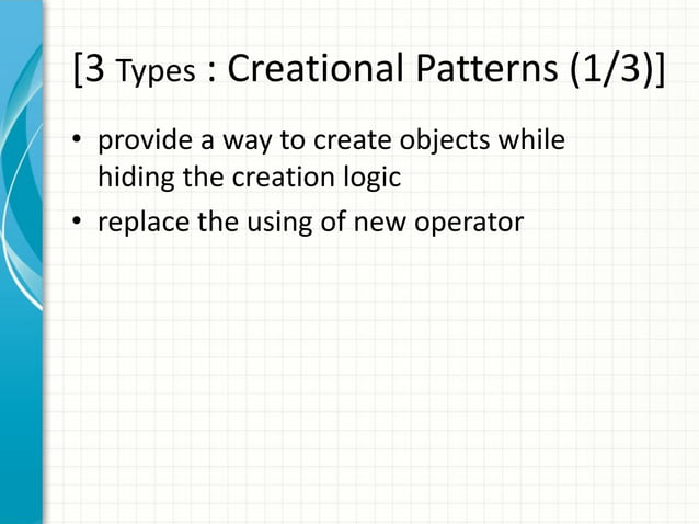 Design patterns for beginners (2/2) | PPT