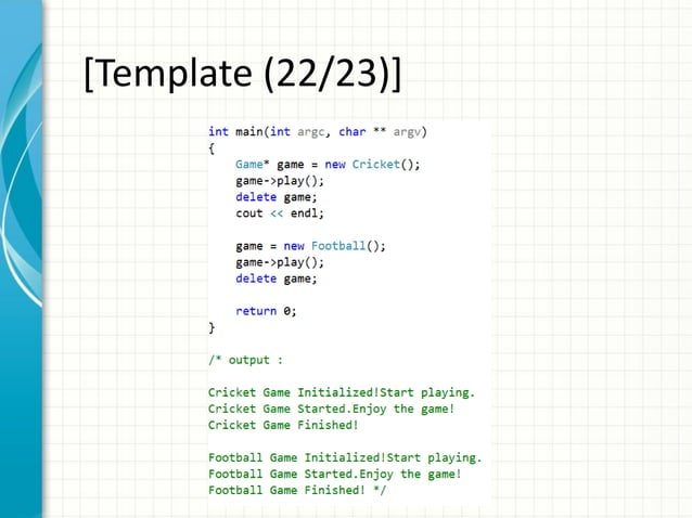 Design patterns for beginners (2/2) | PPT