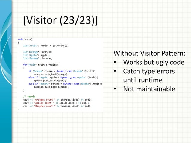 Design patterns for beginners (2/2) | PPT
