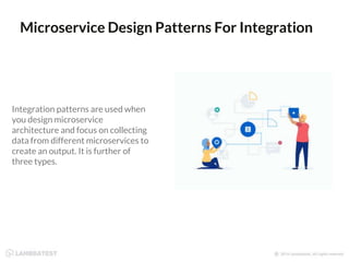 Design Patterns for Micro Service Architecture | PPTX