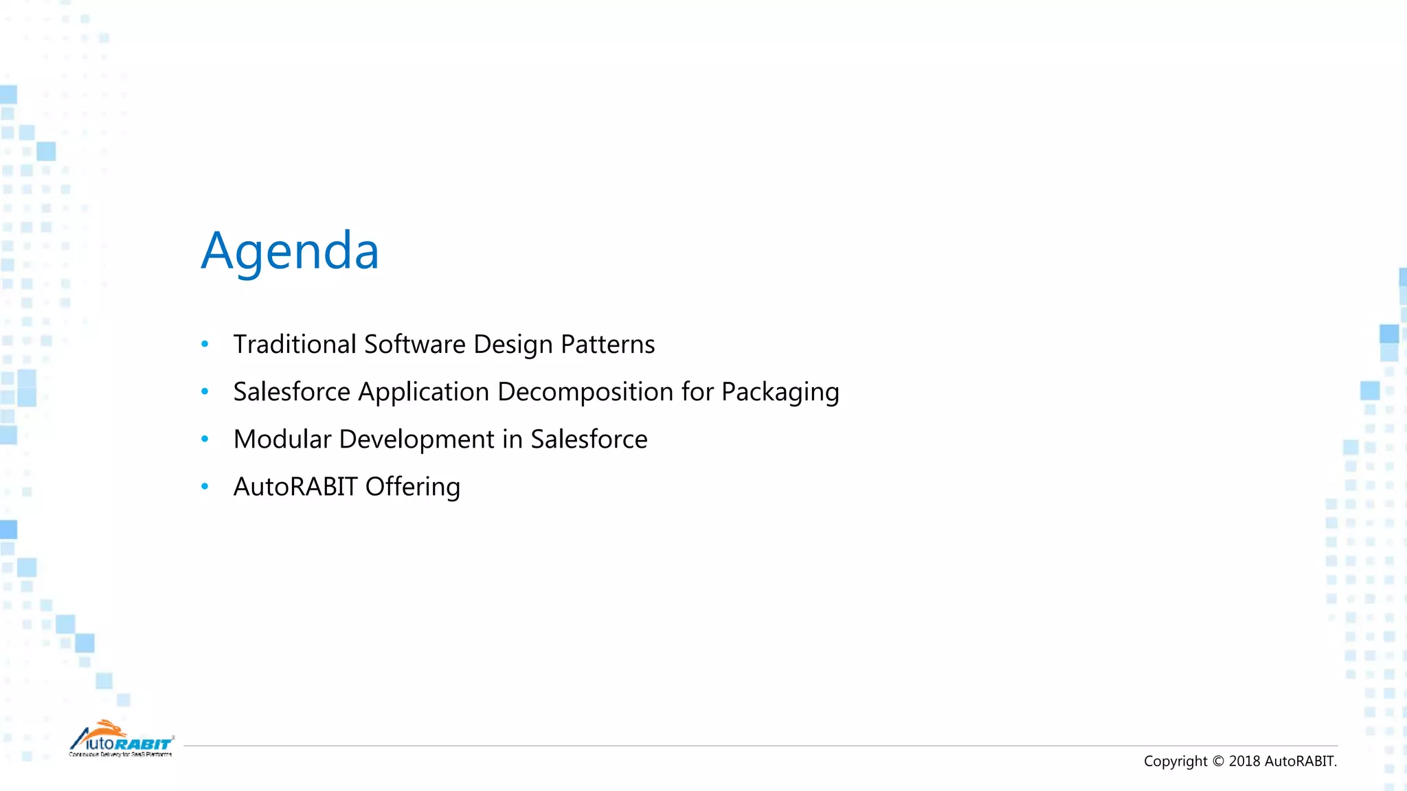 Design patterns for salesforce app decomposition | PPT