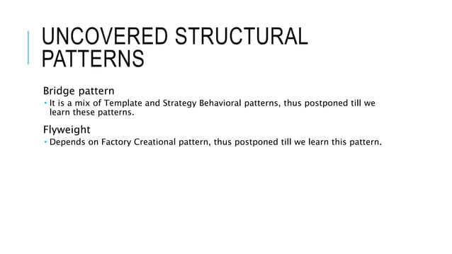 GoF Design patterns I: Introduction + Structural Patterns | PPTX ...
