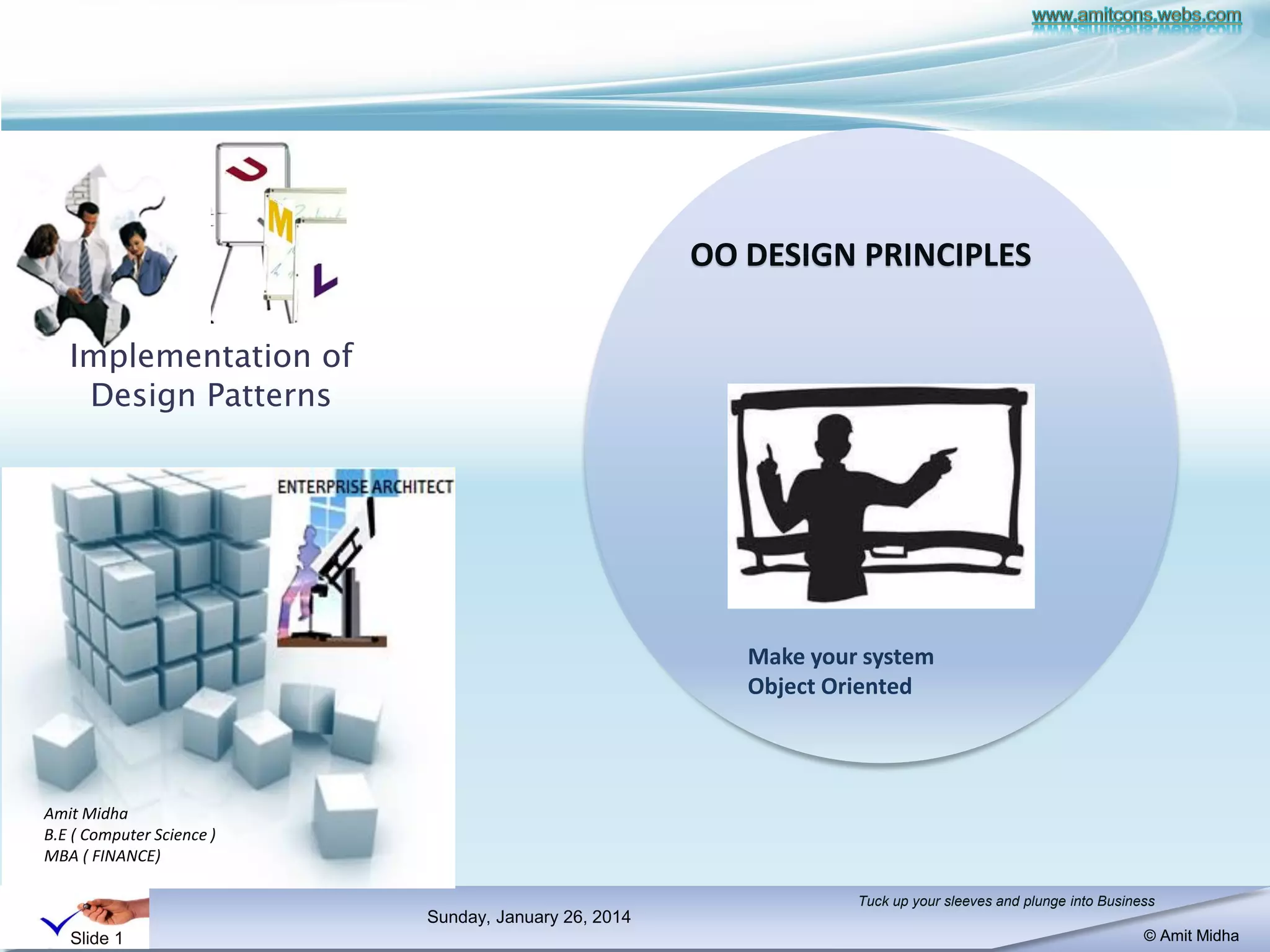 Understanding Ooad And Design Patterns Using Uml And Java Training Workshop Ppt