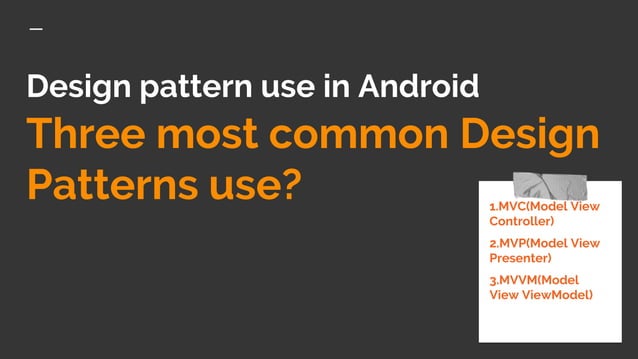 Design patterns in android | PPT
