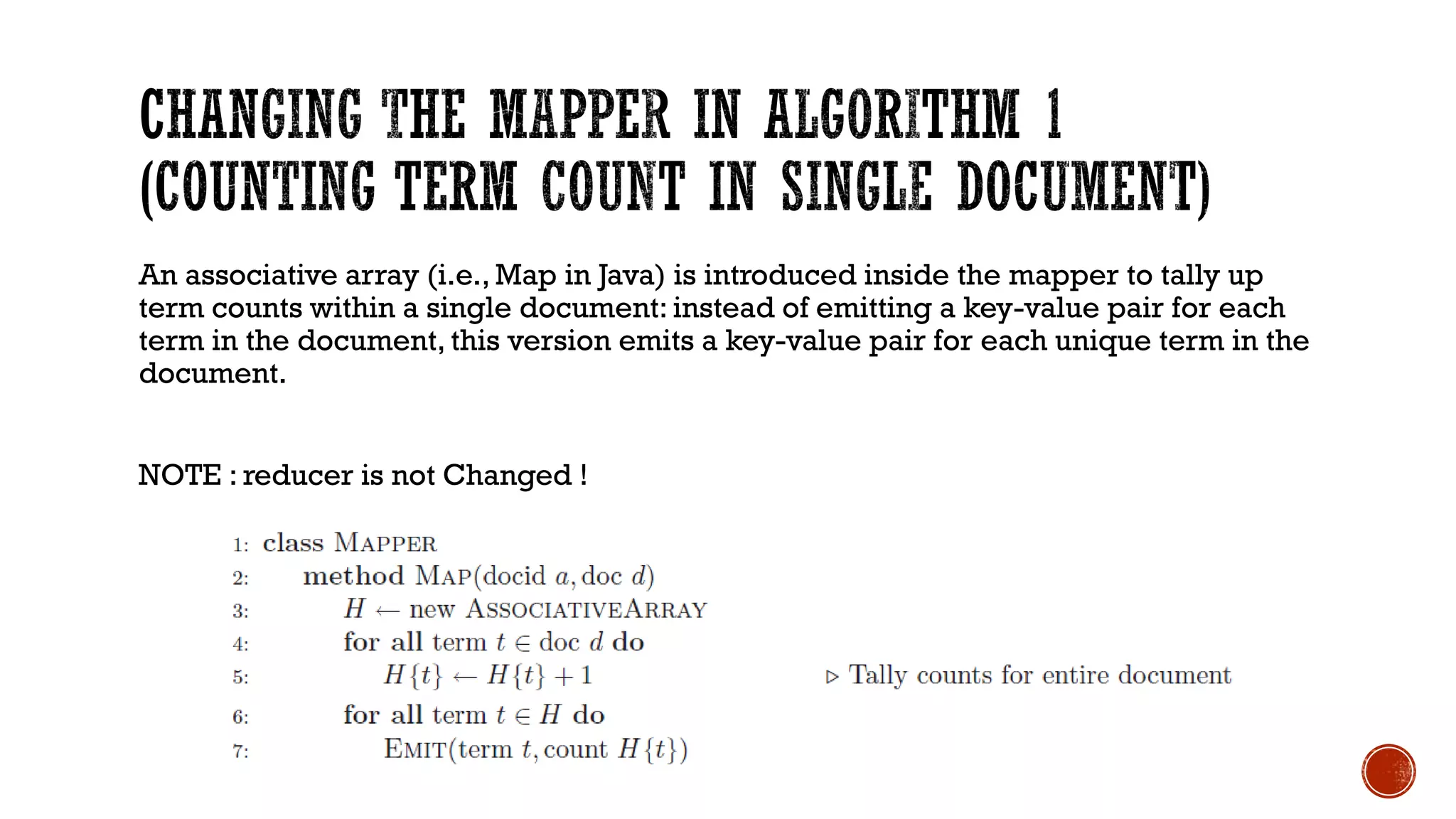 Design patterns in MapReduce | PDF