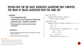 Design patterns in MapReduce | PPT