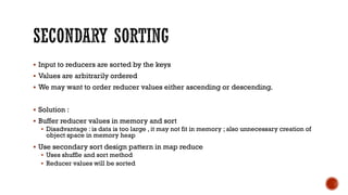 Design patterns in MapReduce | PDF