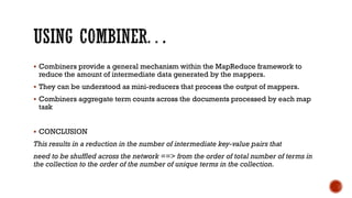 Design patterns in MapReduce | PDF