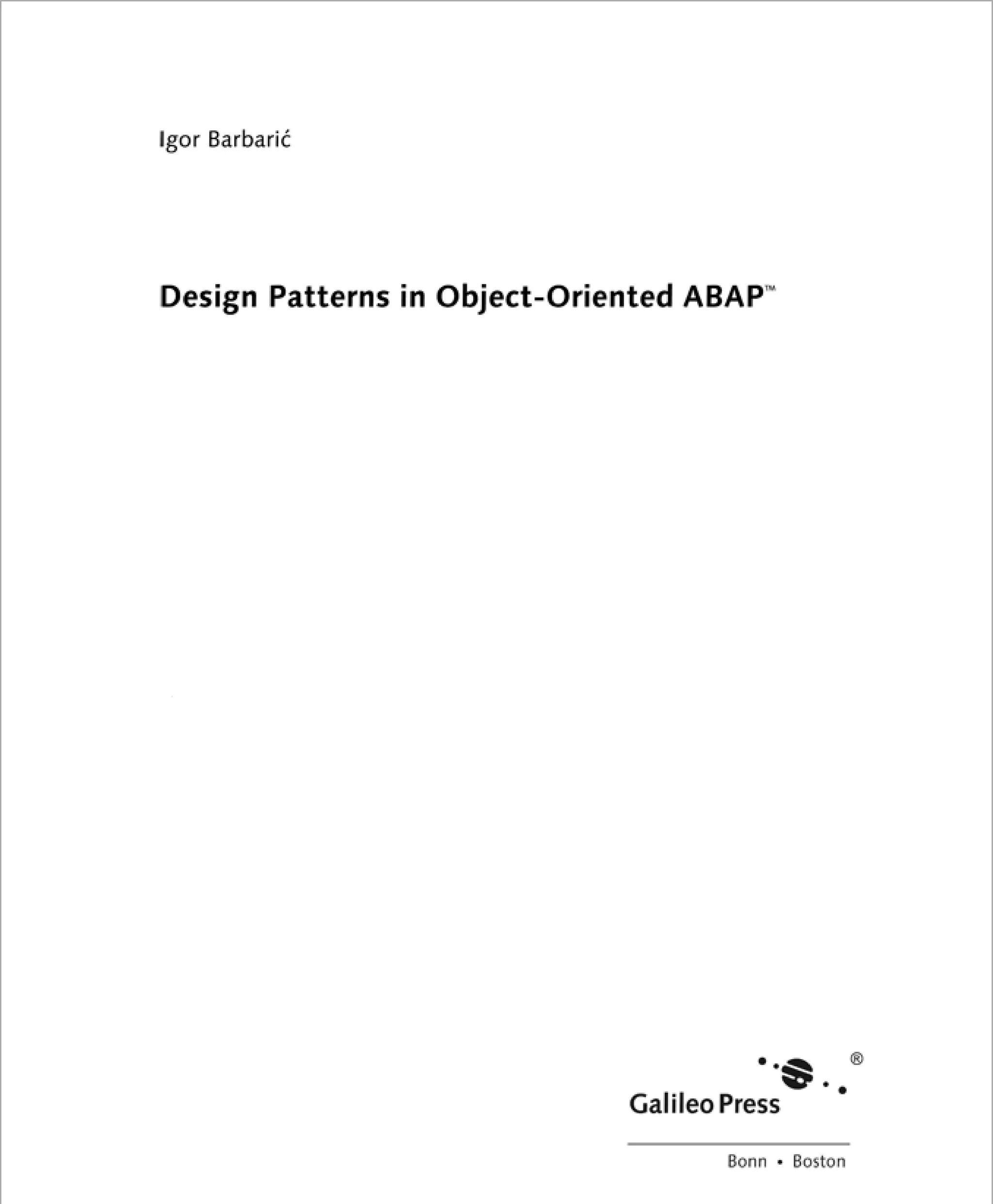 Design patterns in_object-oriented_abap_-_igor_barbaric | PDF