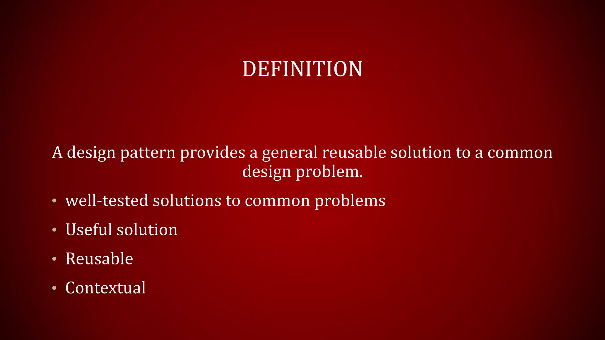 Design Patterns In Object Oriented Analysis And Design Ppt