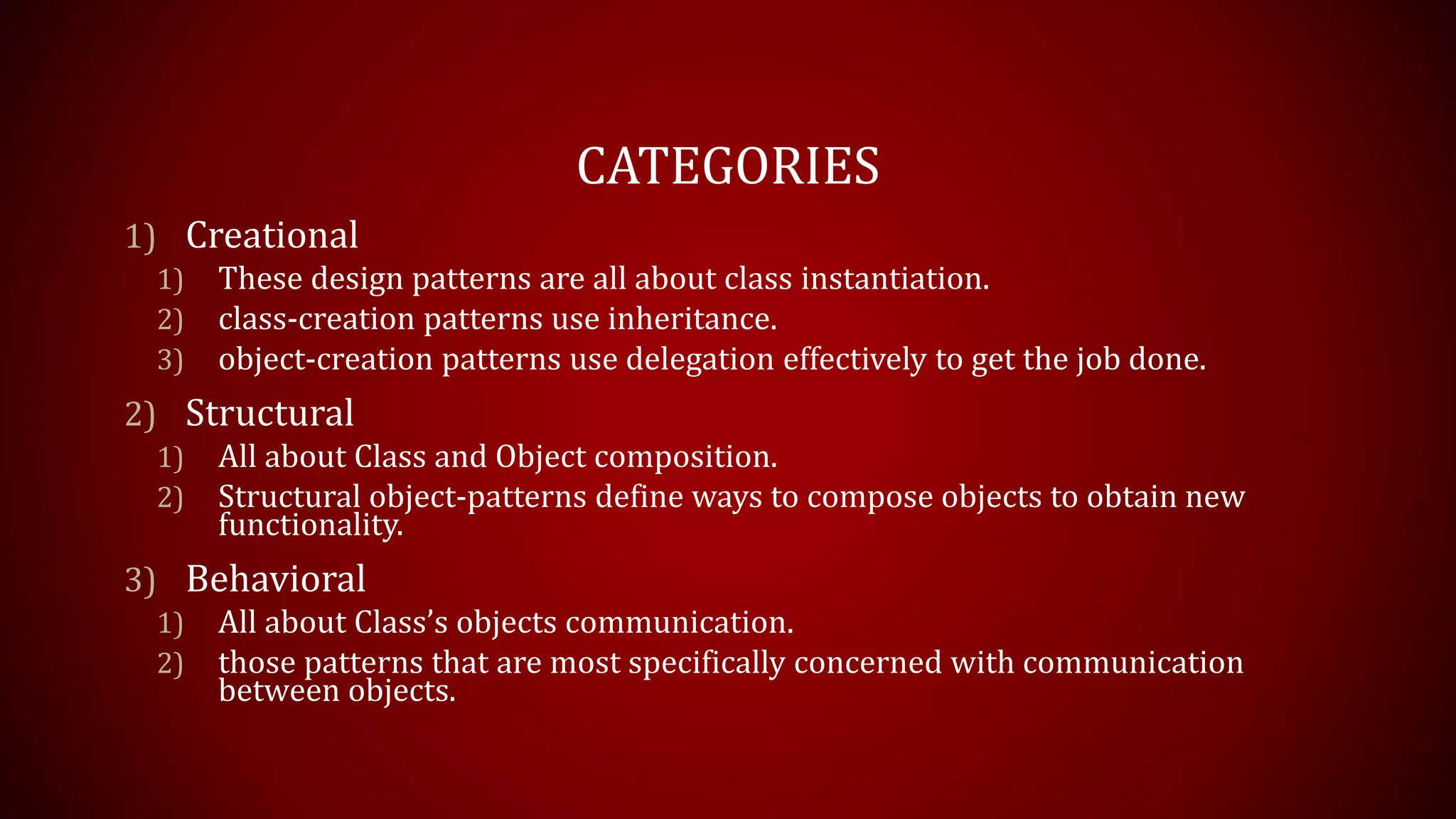 Design Patterns In Object Oriented Analysis And Design Ppt