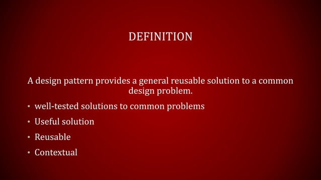 Design Patterns In Object Oriented Analysis And Design Pptx Programming Languages Computing