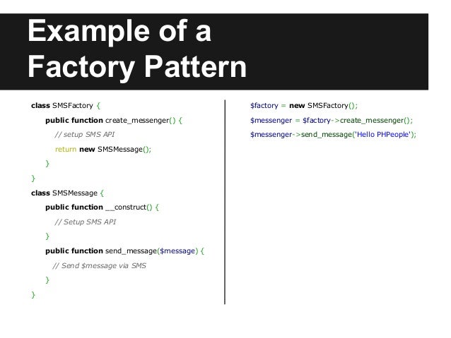 Design patterns in PHP