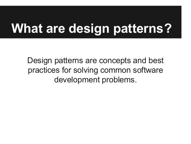 Design patterns in PHP