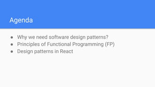 Design Patterns in React | PPT