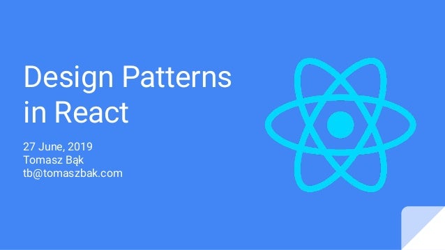 Design Patterns in React