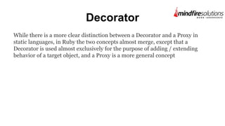 Design Patterns in Ruby | PPT