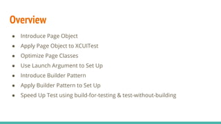 Design Patterns in XCUITest | PDF