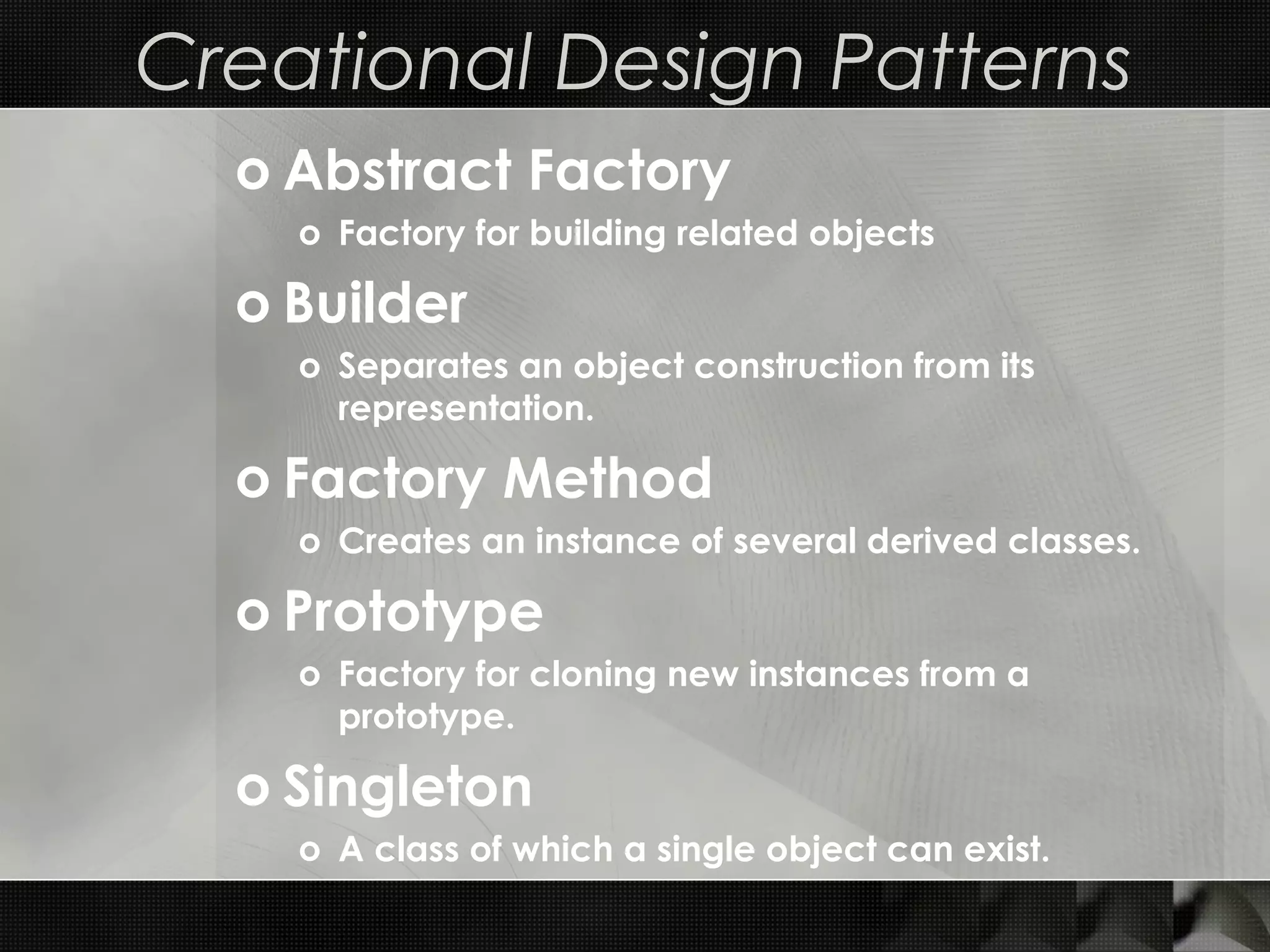Design patterns ppt | PPT